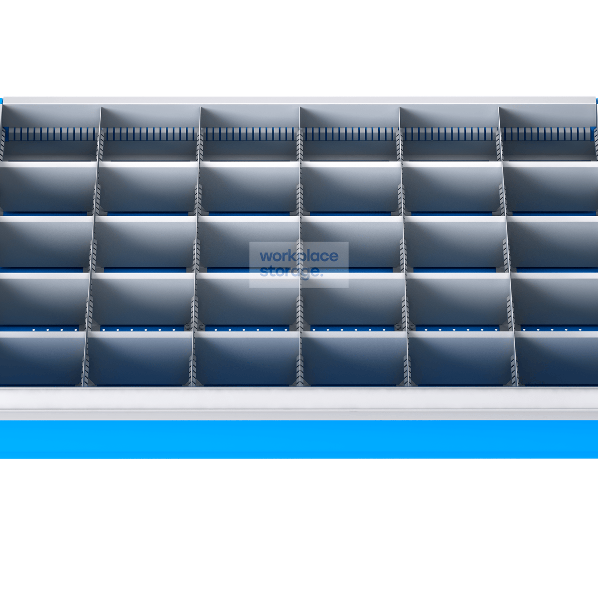 30 Compartment Adjustable Metal Divider Kit for 100mm High Drawer Face – Workplace Storage