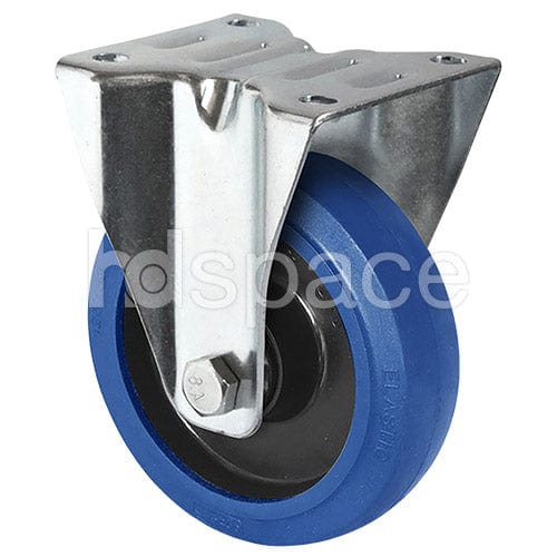 Elastic Blue Rubber 80mm Castor – Workplace Storage